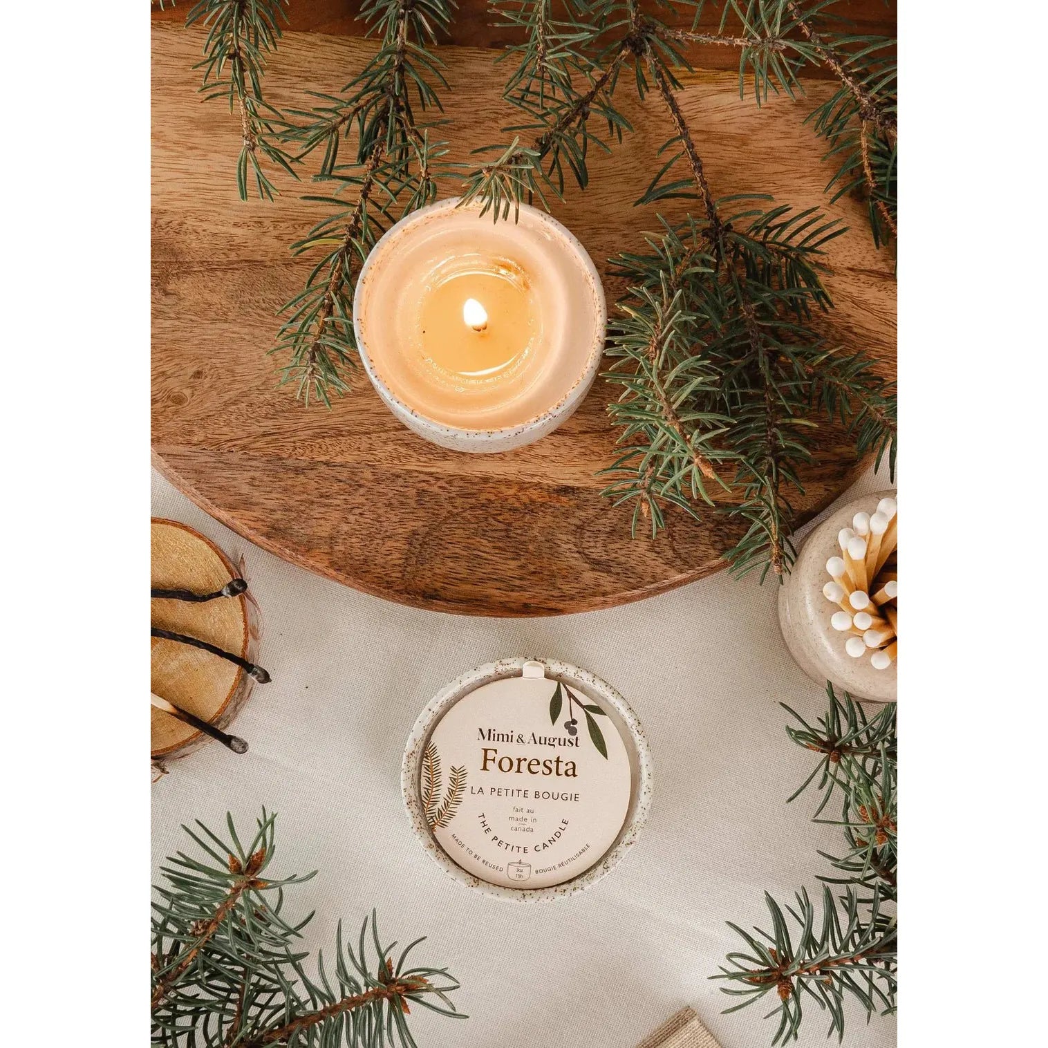 Bougie réutilisable - Foresta - Lagom cadeaux